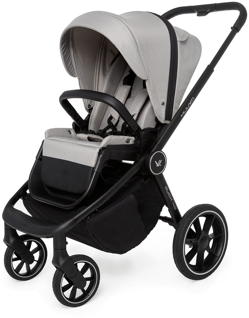 Muuvo Quick 4.0 - funkcjonalny wózek spacerowy | Steel Grey Ewozki.eu