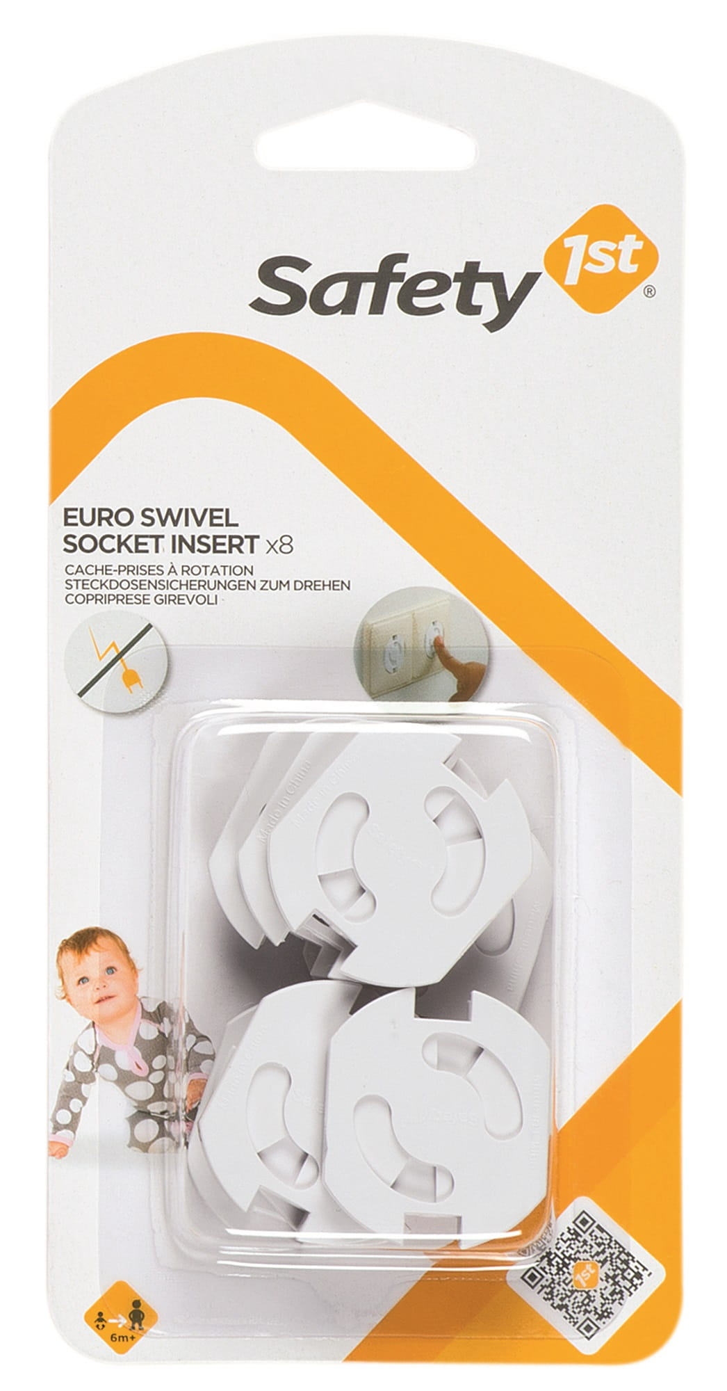 Safety 1st Euro Swivel Socket Inserts - zabezpieczenie kontaktów Ewozki.eu