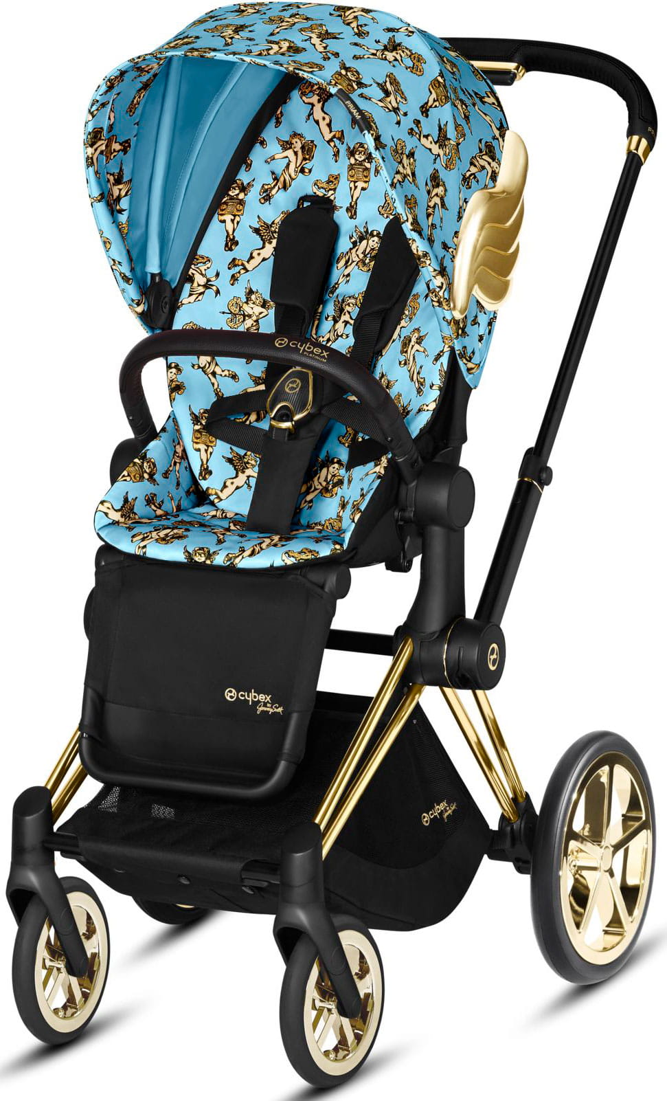 Cybex Priam 2.0 - wózek spacerowy | Cherub Blue by Jeremy Scott Ewozki.eu